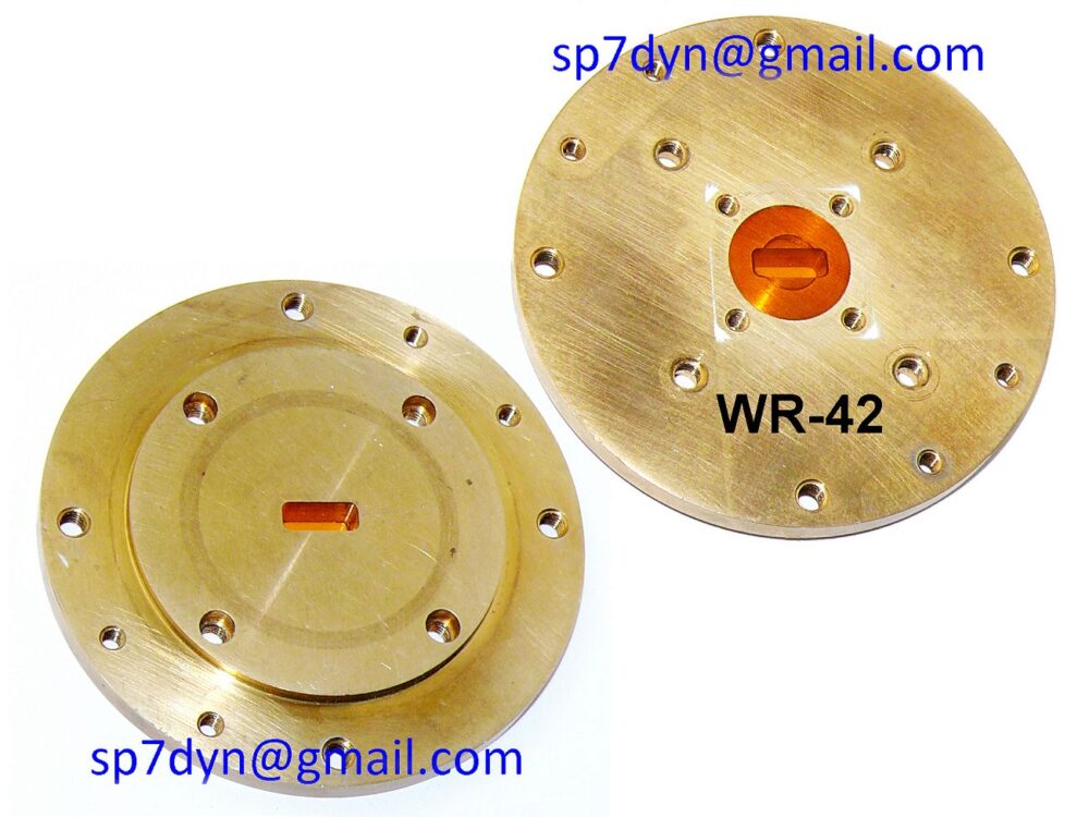 WR-42 Waveguide Bulkhead Feedthrough Adapter - SP7DYN